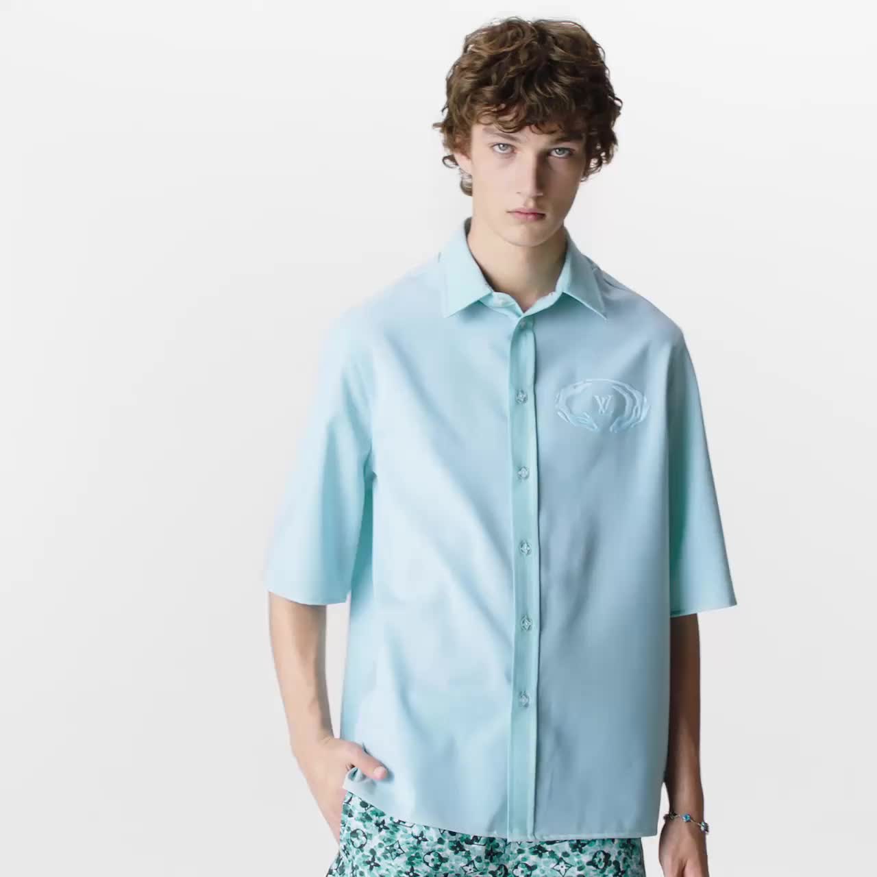 Short-Sleeved Cotton Shirt - Men - Ready-to-Wear | LOUIS VUITTON