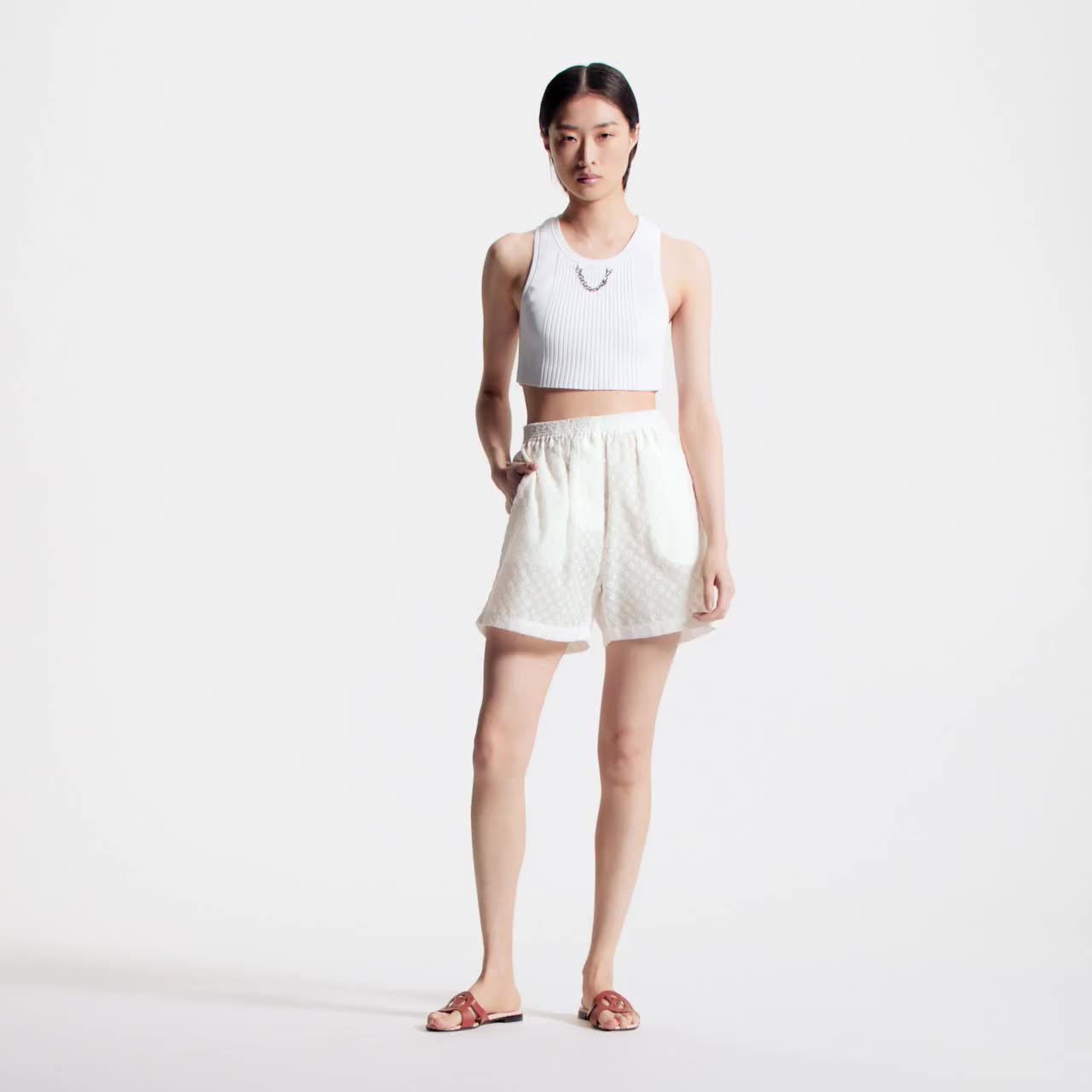 Monogram Fil Coupé Pajama Shorts - Women - Ready-to-Wear | LOUIS VUITTON