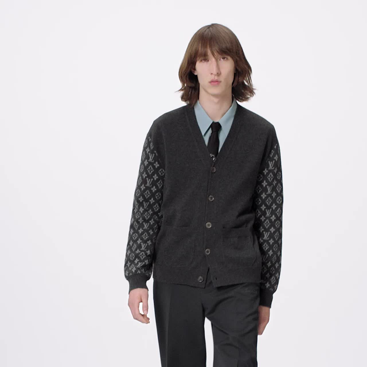 Monogram Mix Cashmere Cardigan - Men - Ready-to-Wear | LOUIS VUITTON