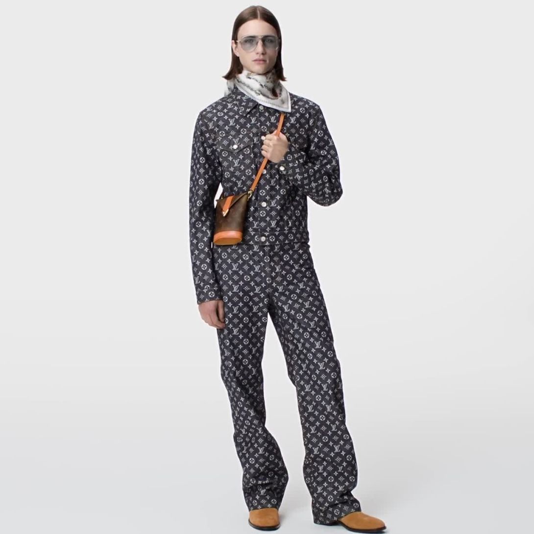 Monogram Jacquard Denim Jacket - Men - Ready-to-Wear | LOUIS VUITTON