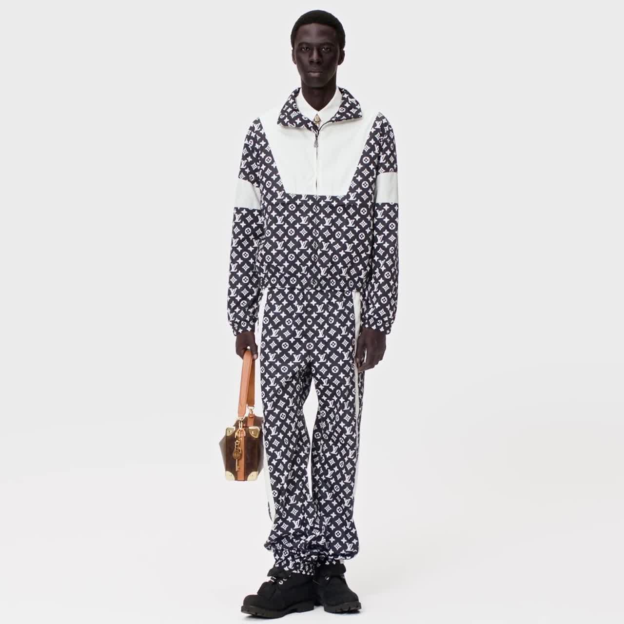 Monogram Printed Technical Track Top - Men - Ready-to-Wear | LOUIS ...