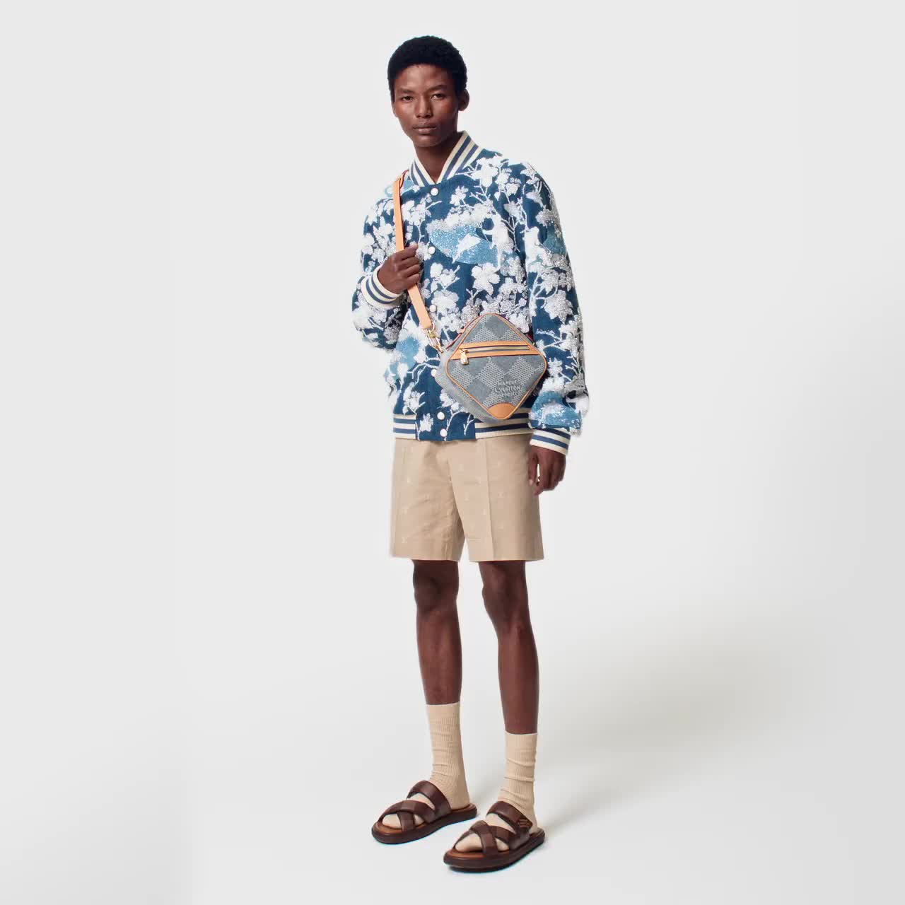 LV Blason Cotton Jacquard Chino Shorts - Men - Ready-to-Wear | LOUIS ...