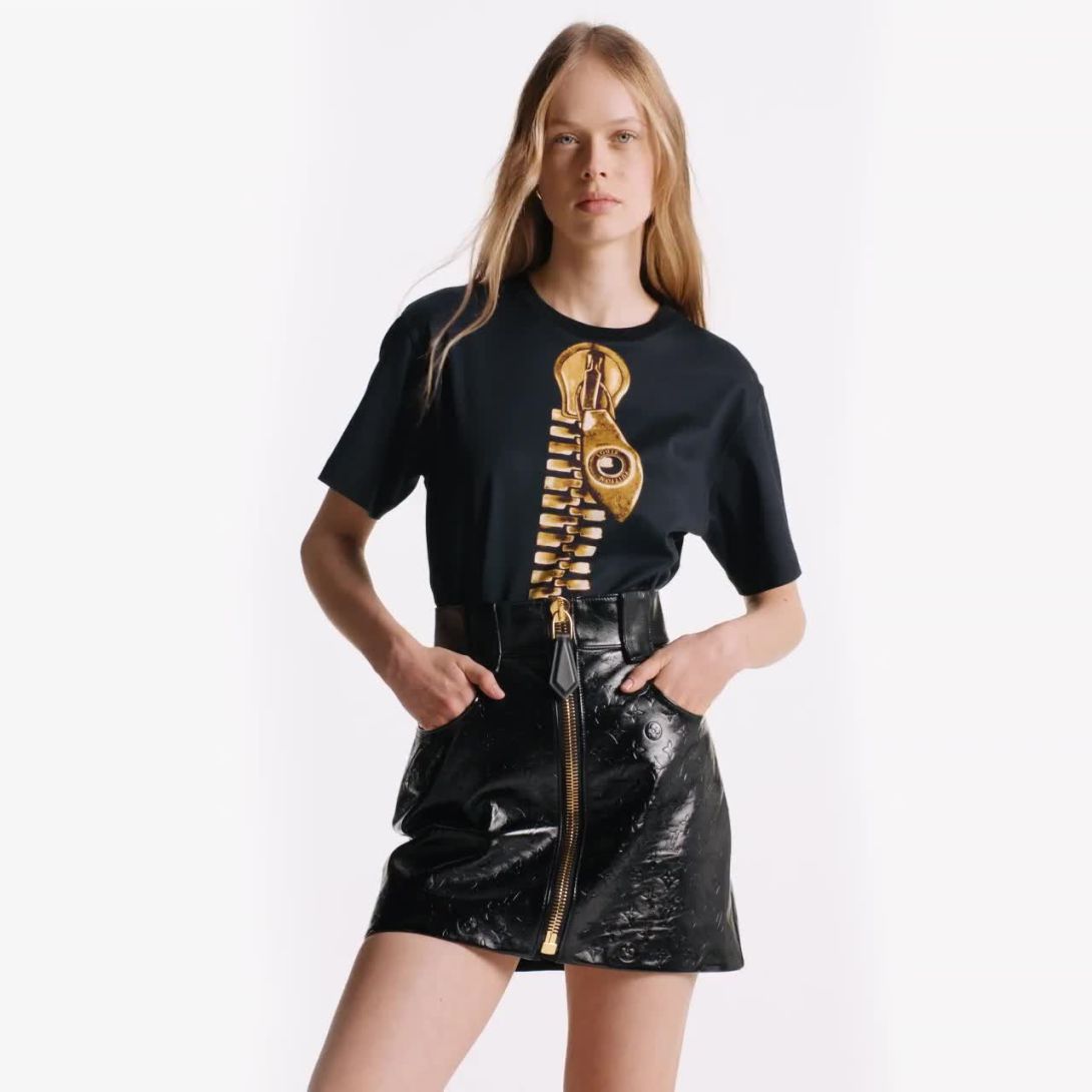 Metallic Zipper Print T-Shirt - Men - OBSOLETES DO NOT TOUCH | LOUIS ...